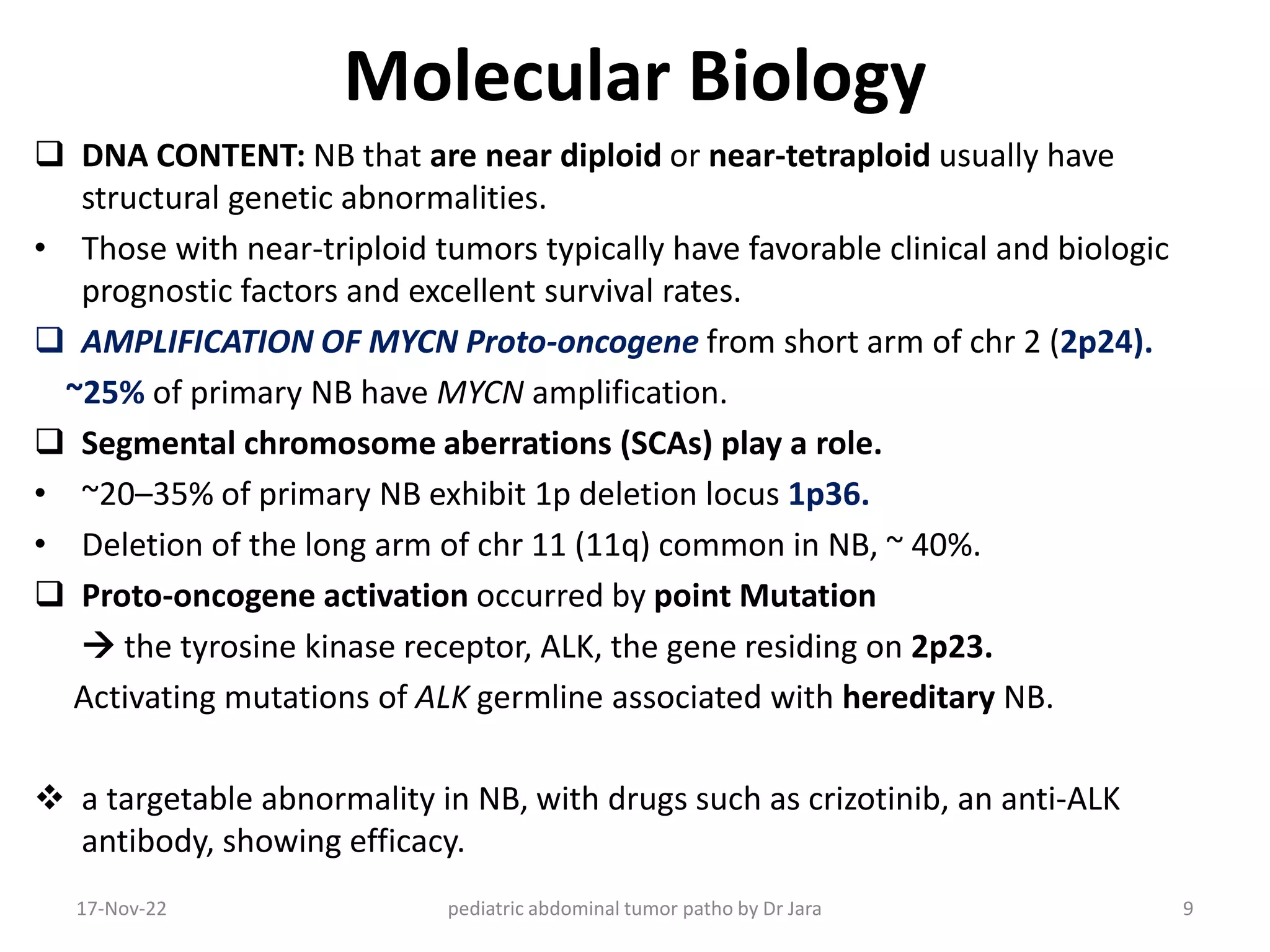 Pathology of pediatric tumors | PPTX