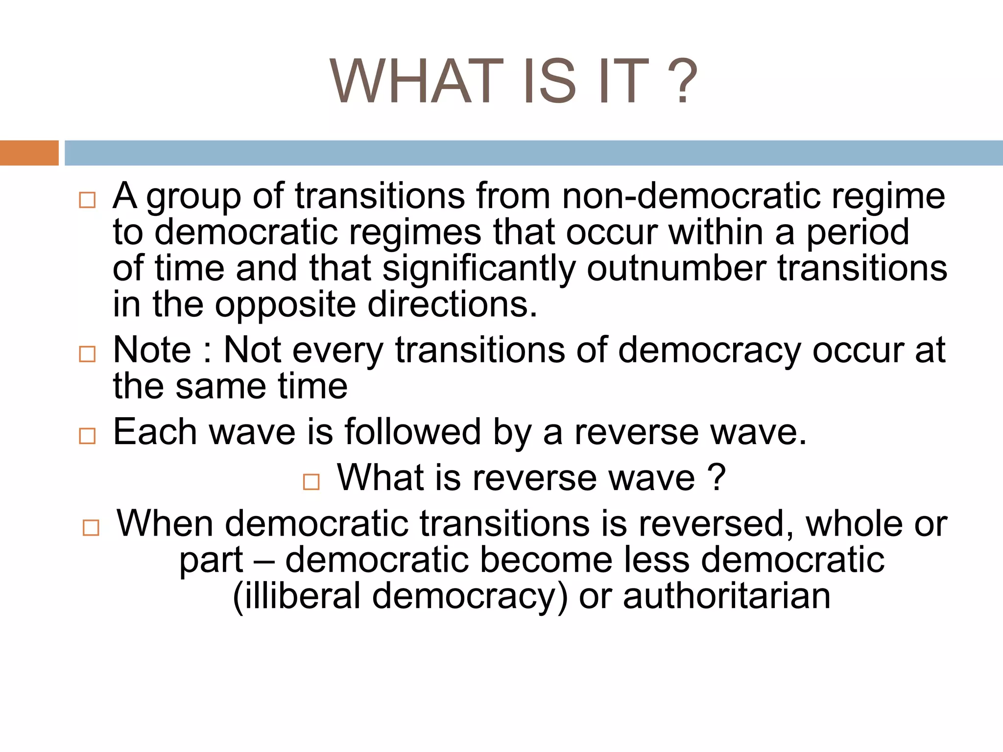 C3 - Waves of Democratisation | PPTX