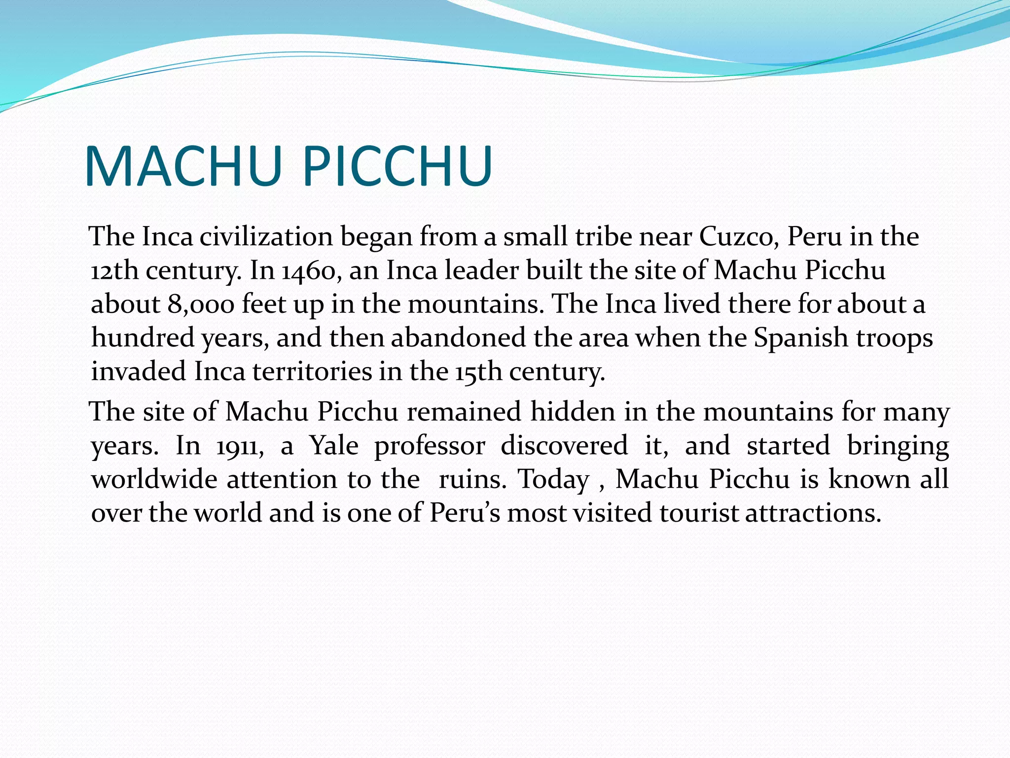 Machupicchu | PPTX