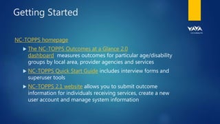 NC-TOPPS provider training | PPTX