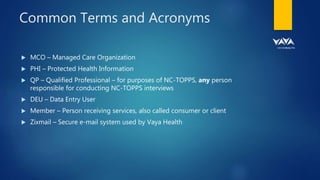 NC-TOPPS provider training | PPTX