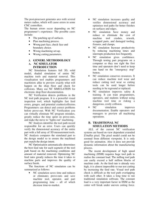 Nc verification and re processing for collaborative machining | PDF