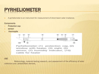SOLAR IRRADIATION MEASUREMENT | PPT