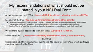 NC1 Evaluation Writing | PPT