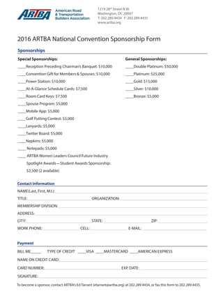 ARTBA 2016 National Convention Program | PDF