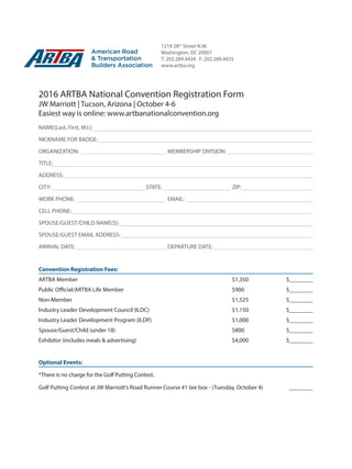 ARTBA 2016 National Convention Program | PDF