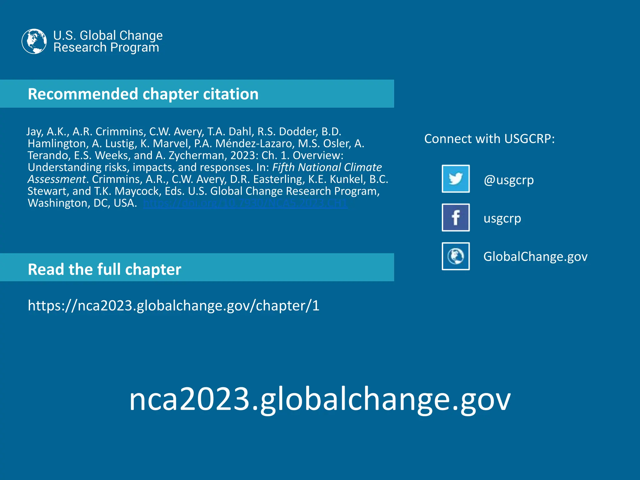 US Fifth National Climate Assessment | PPT