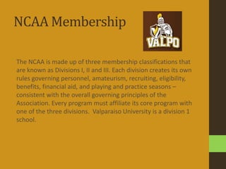 NCAA | PPTX