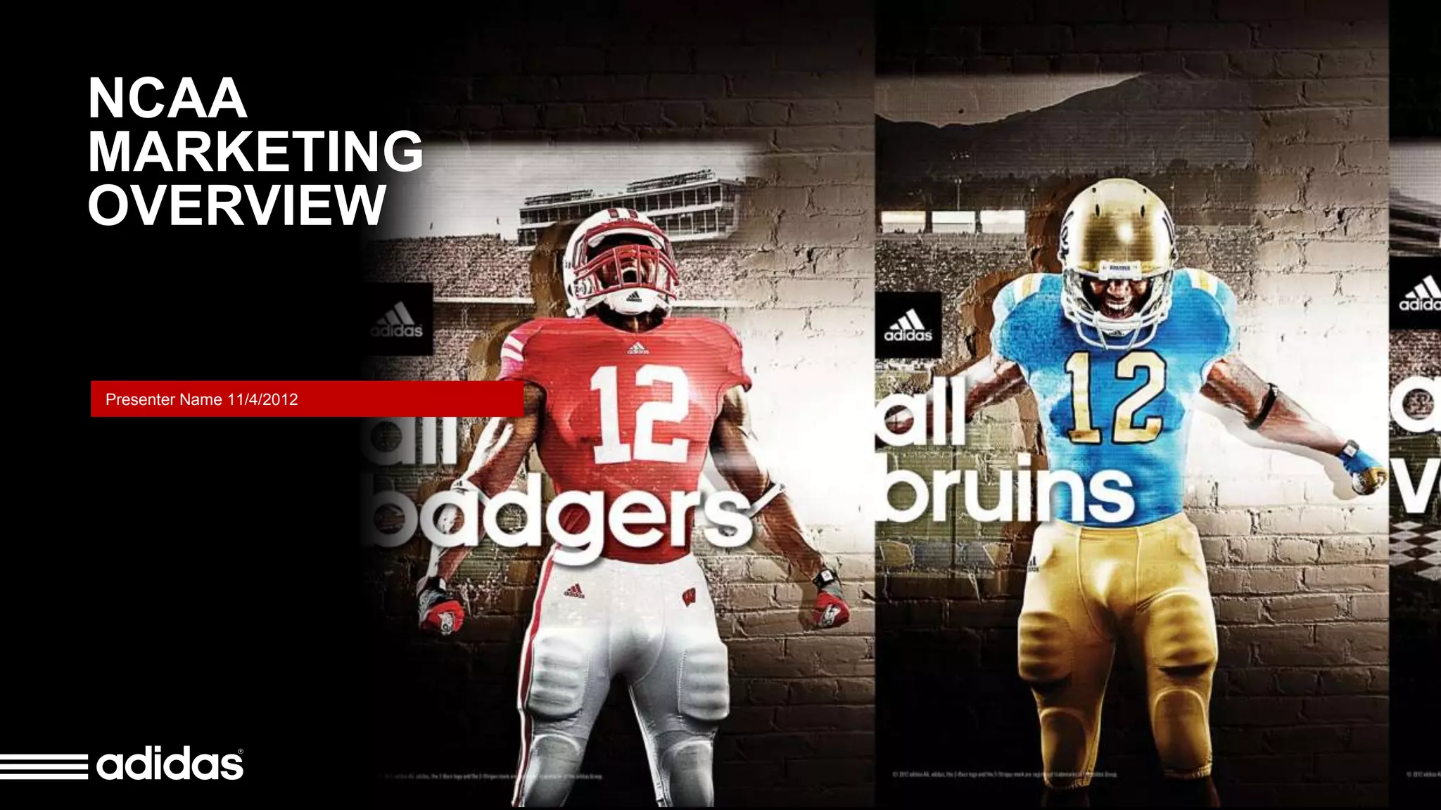 Adidas NCAA Title Slide | PPTX | Technology & Computing