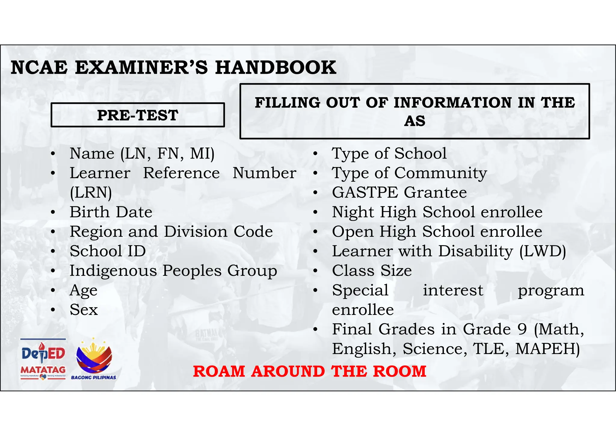 NCAE-SY2024-2025-Orientation for grade 10 | PDF
