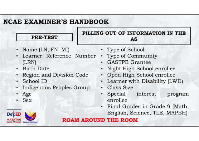 NCAE-SY2024-2025-Orientation for grade 10 | PPT