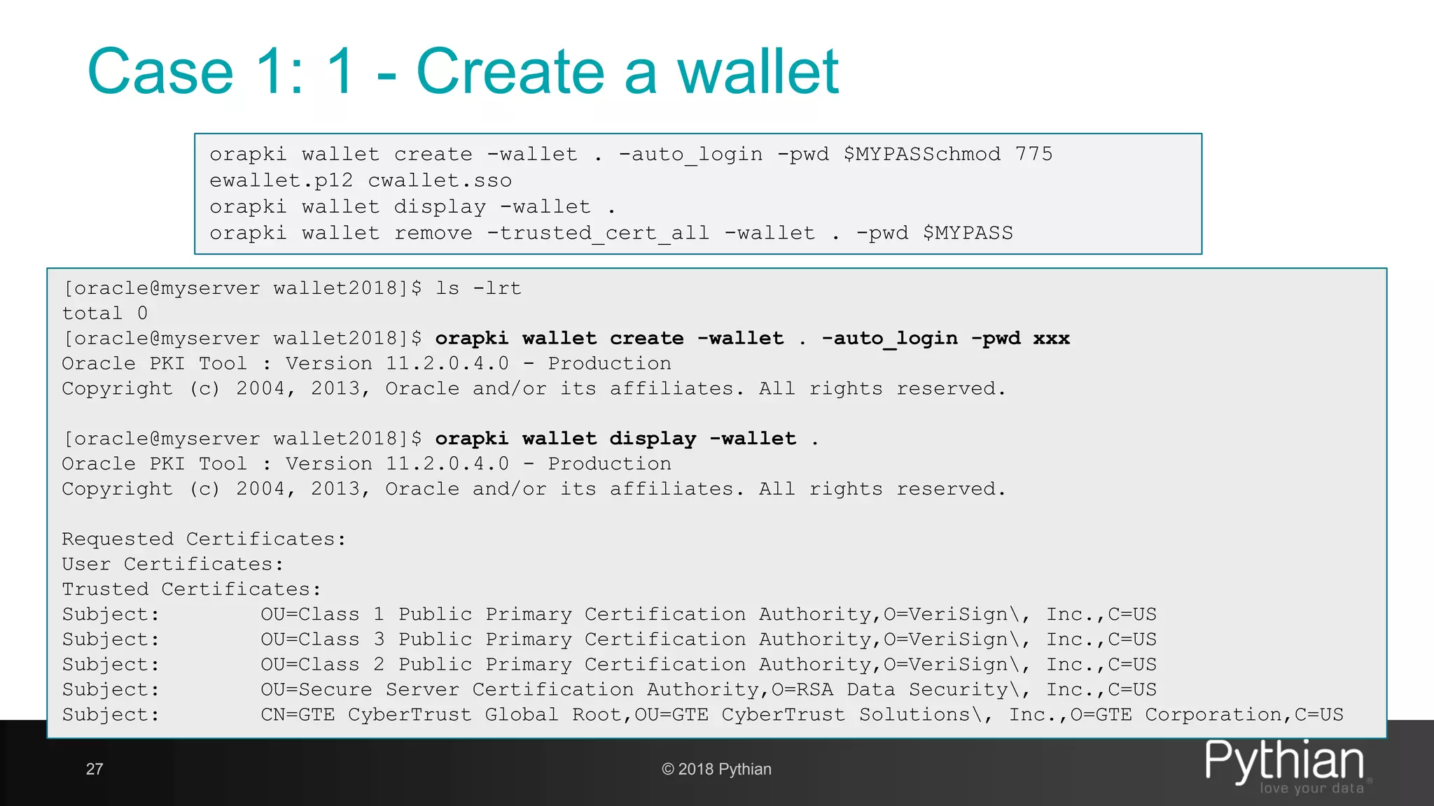 SSL certificates in the Oracle Database without surprises | PPT