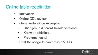 Redefining tables online without surprises | PPT