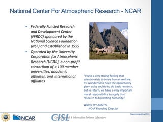 Ncar globally accessible user environment | PDF