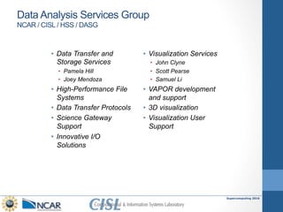 Ncar globally accessible user environment | PDF