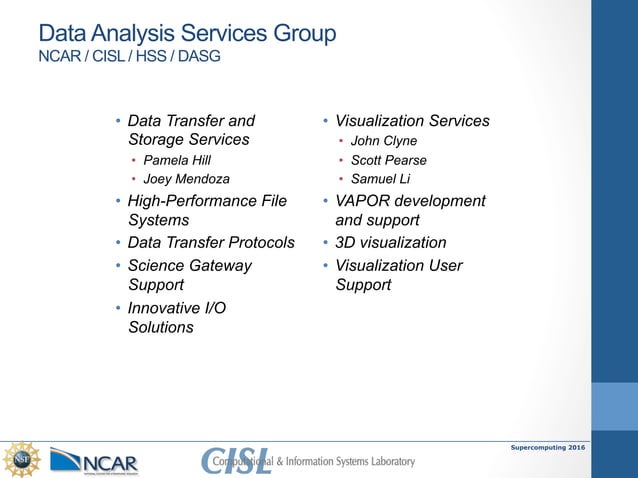 Ncar globally accessible user environment | PDF