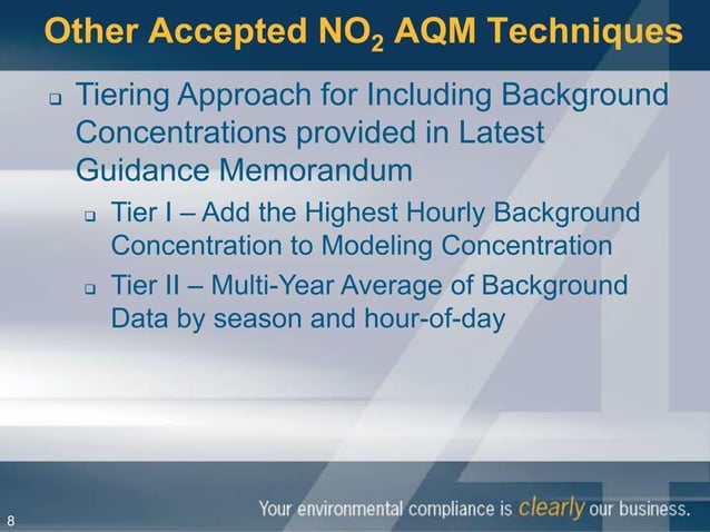 1-Hour NO2 NAAQS Air Quality Modeling | PPTX | Indoor Environmental ...