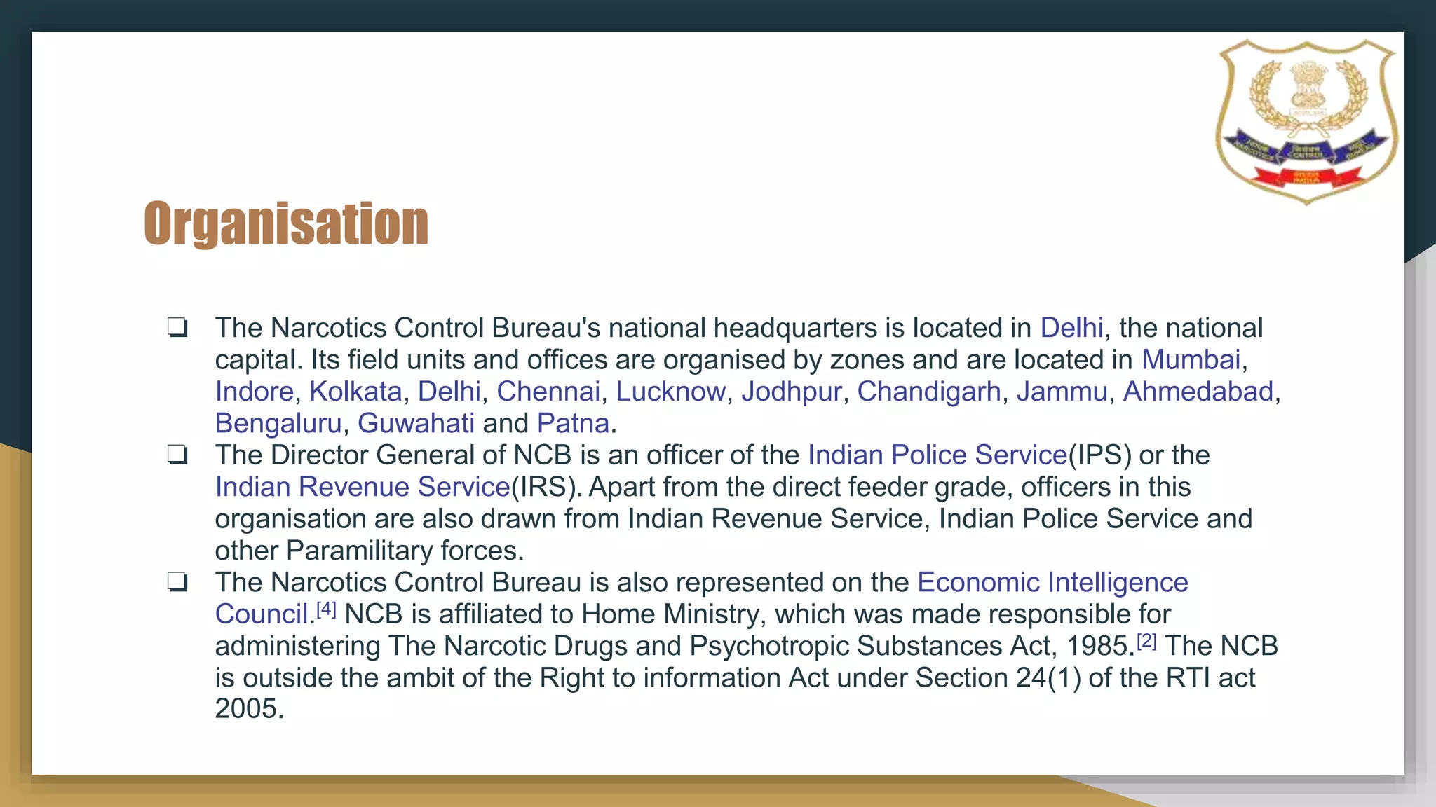 NCB-Narcotics Control Bureau | PPTX