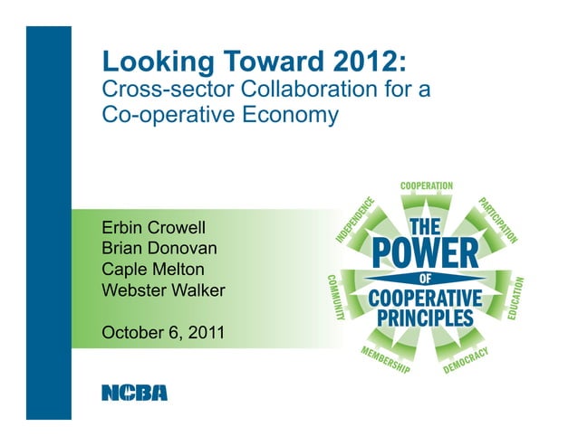 NCBA Cross-Sector Collaboration 2011 | PDF | Non-Profit Organizations | Industries