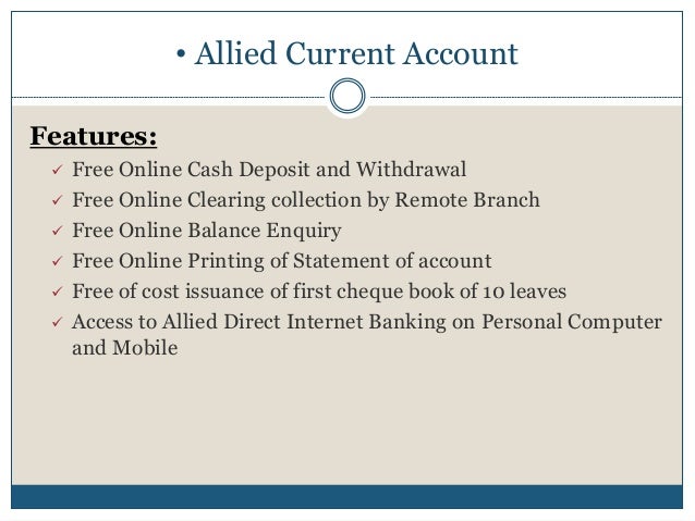 Current Accounts and its types