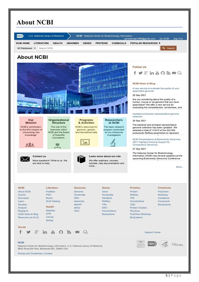 TOOLS AND DATA BASES OF NCBI | PDF | Databases | Computer Software and ...