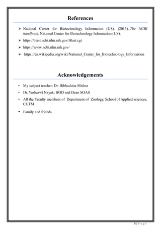 TOOLS AND DATA BASES OF NCBI | PDF | Databases | Computer Software and Applications
