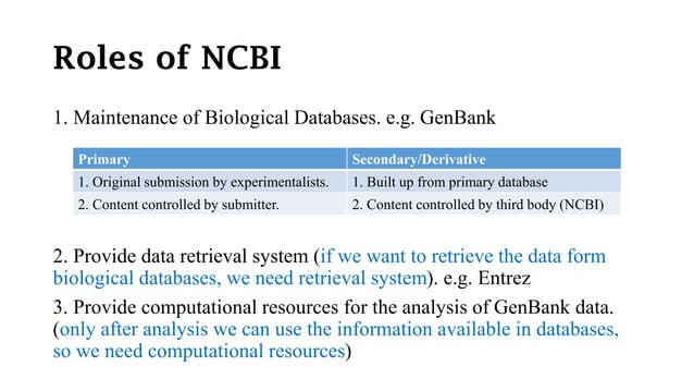 NCBI National Center for Biotechnology Information | PDF
