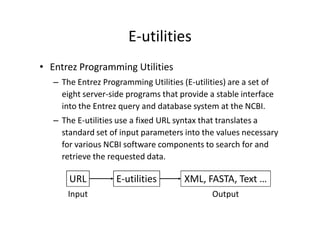 NCBI API - Integration into analysis code | PDF