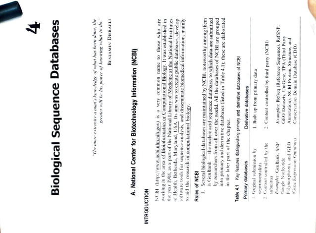 ncbi embl notes bioinformatics unit notes | PDF