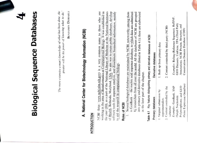 ncbi embl notes bioinformatics unit notes | PDF
