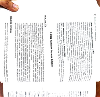 ncbi embl notes bioinformatics unit notes | PDF