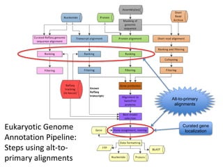 The NCBI Eukaryotic Genome Annotation Pipeline and Alternate Genomic Sequences | PPTX | Genetics ...