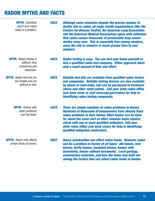 EPA Guide to Radon | PDF