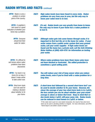 EPA Guide to Radon | PDF