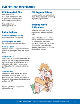 EPA Guide to Radon | PDF