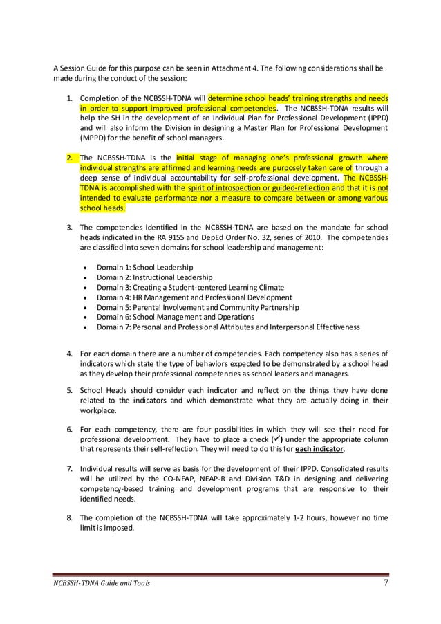 DepEd National Competency-Based Standards for School Heads | PDF