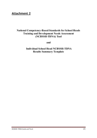 DepEd National Competency-Based Standards for School Heads | PDF