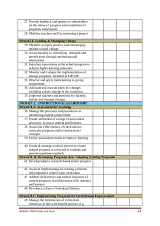 DepEd National Competency-Based Standards for School Heads | PDF