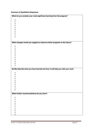 Ncbts tsna-guide-and-tools | PDF