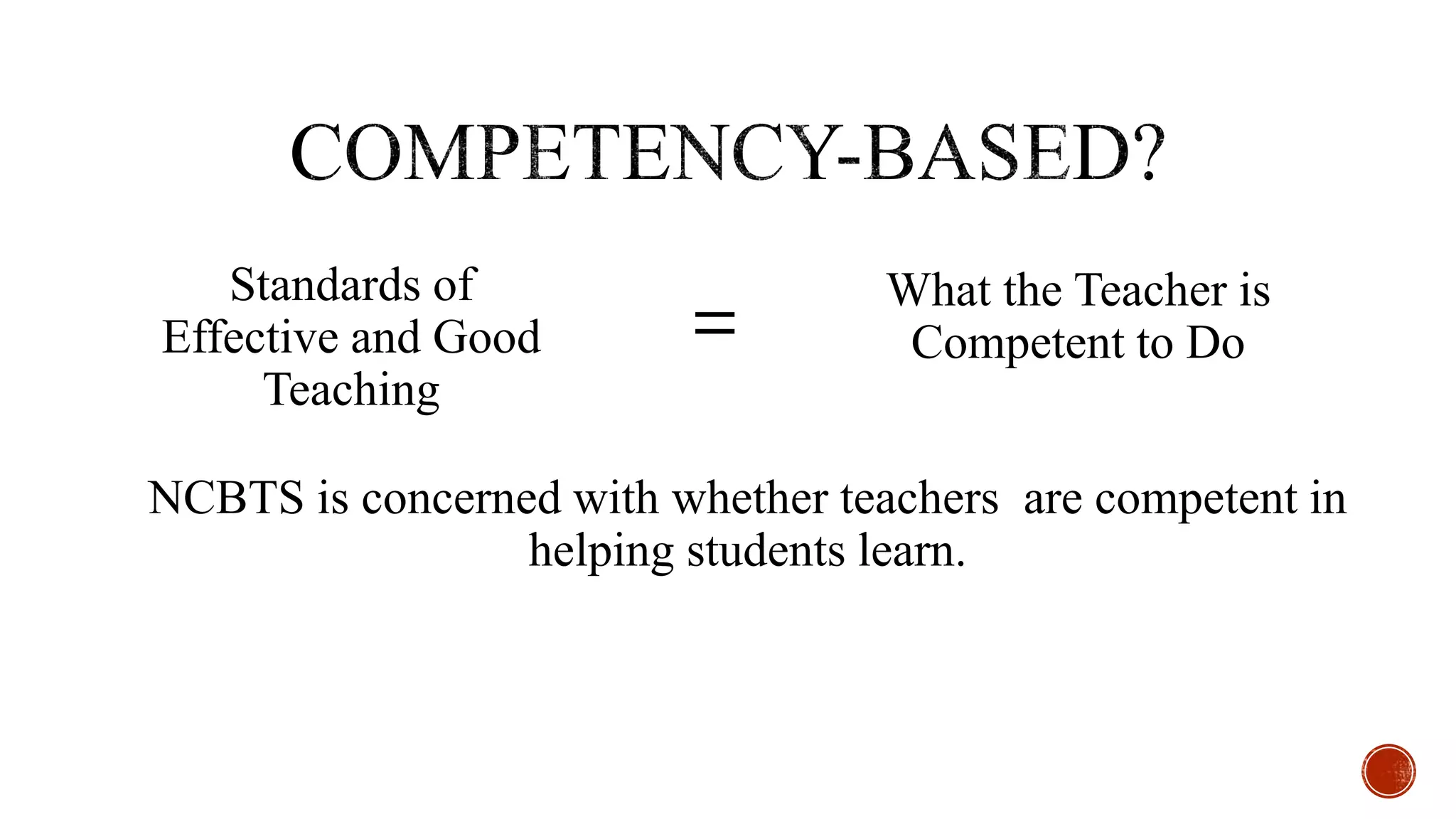 The National Competency-Based Teacher Standards | PPTX