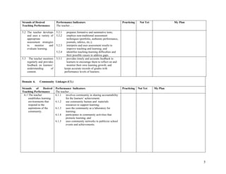 NCBTS Worksheet | PDF