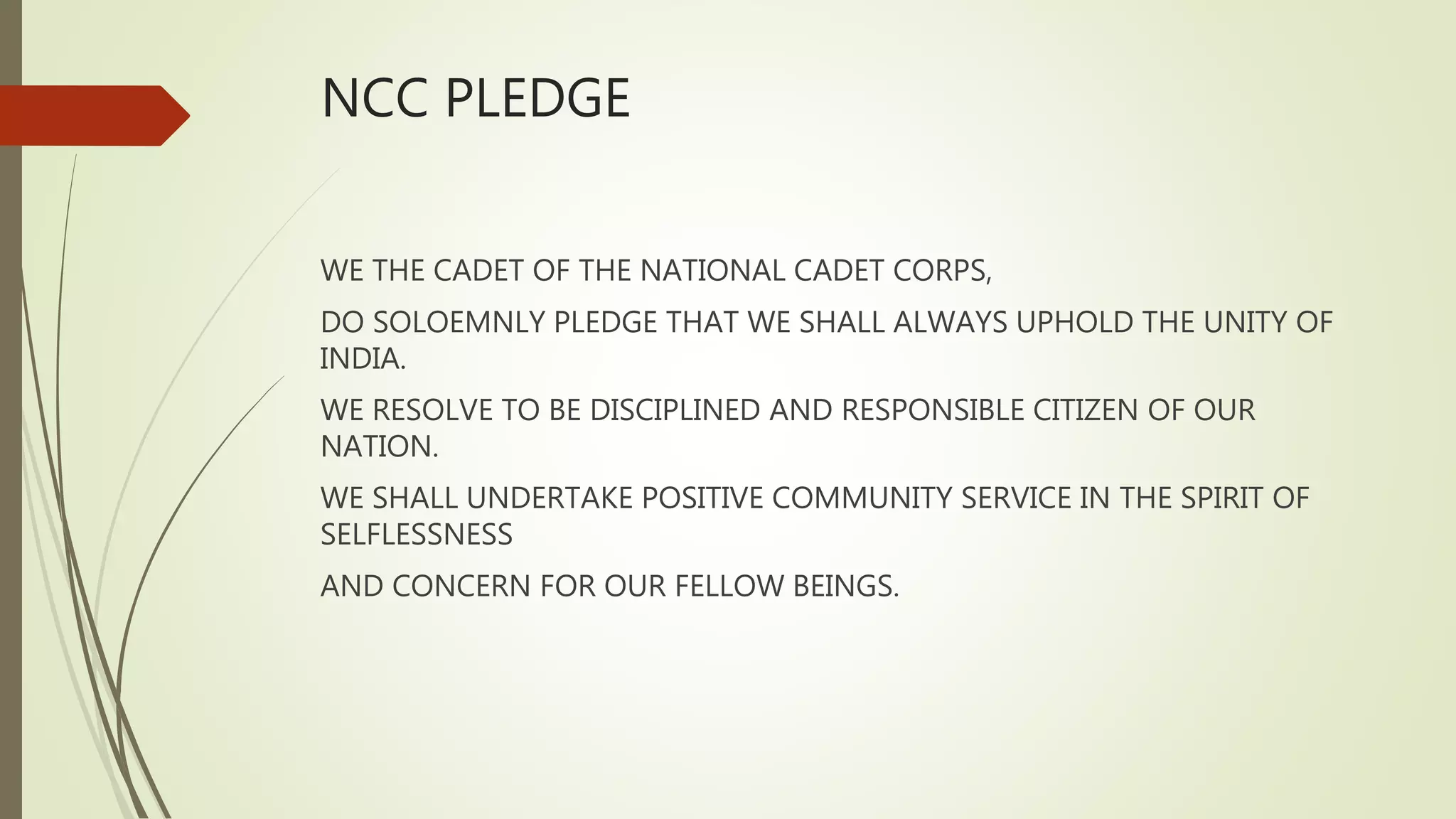 National Cadet Corps | PPTX