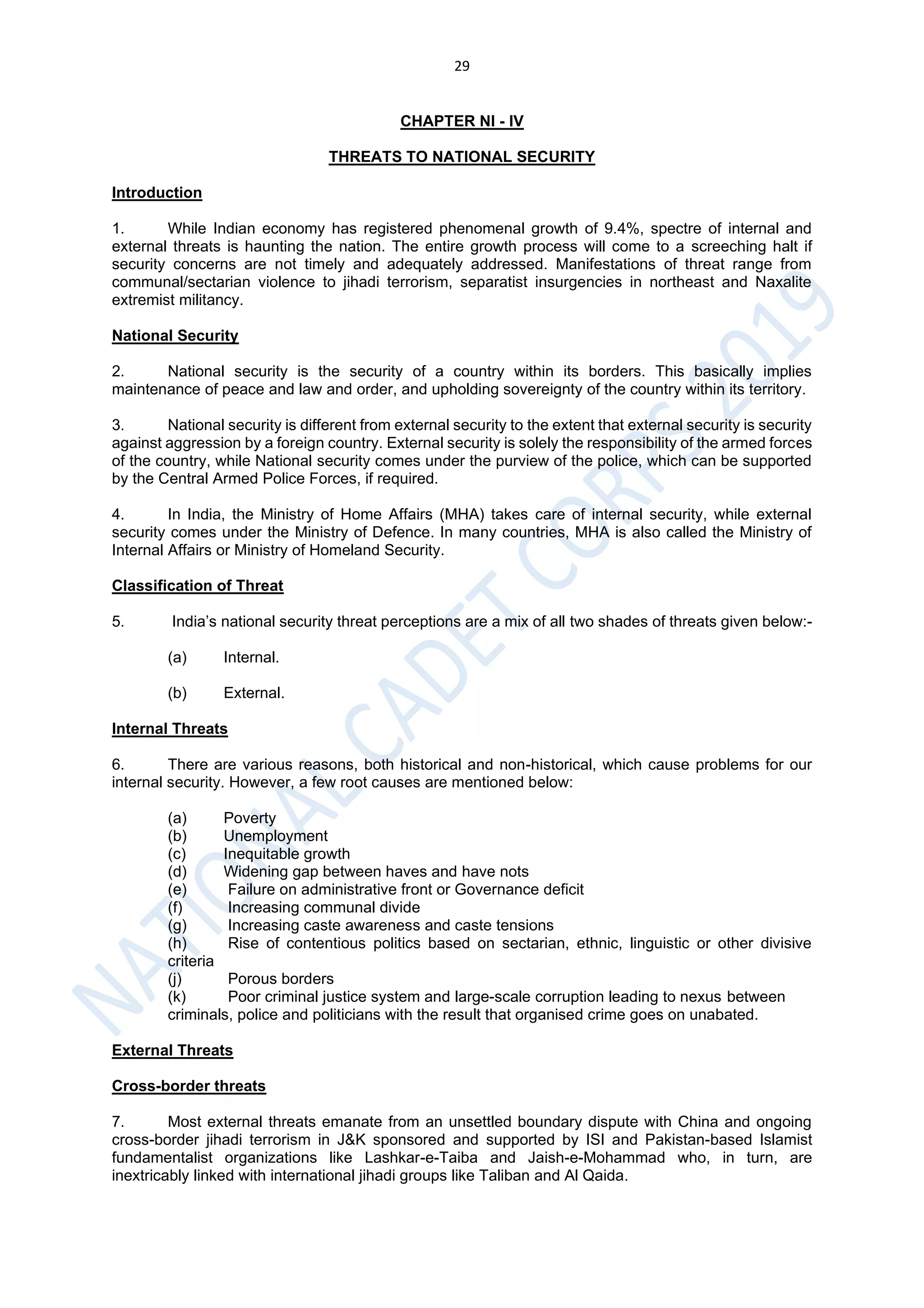 National Cadet Corps(NCC) | PDF