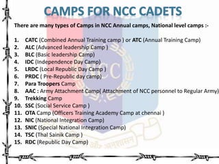 Ncc notes and important topics | PPSX