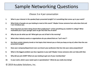 Ncc acrp networking activity 19 jan2019 | PPT