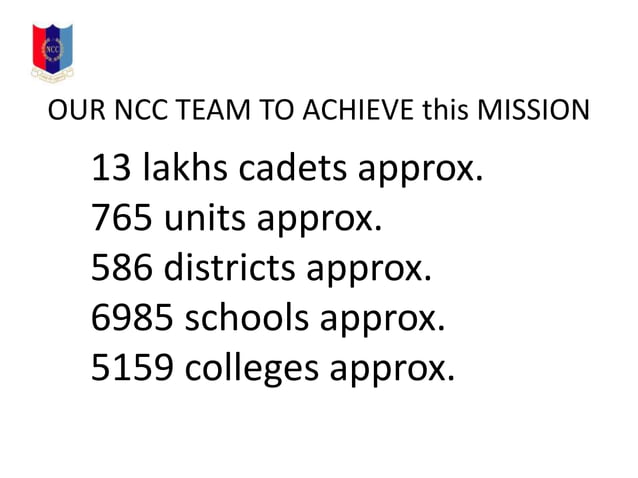 Ncc and nation building | PPTX