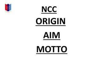 Ncc and nation building | PPTX