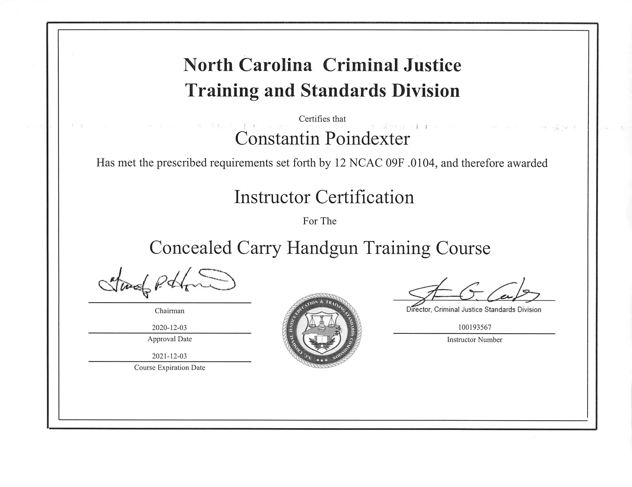 NC CCW Instructor | PPT