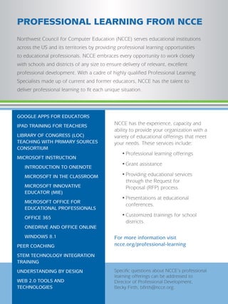 NCCE 2015 Advanced Program | PDF