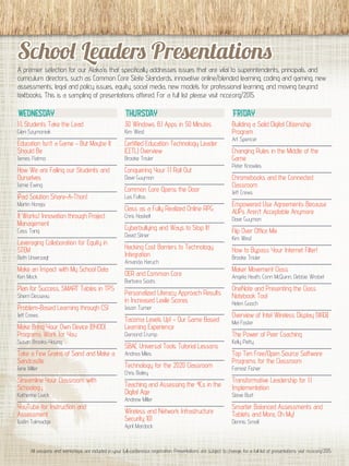 NCCE 2015 Advanced Program | PDF